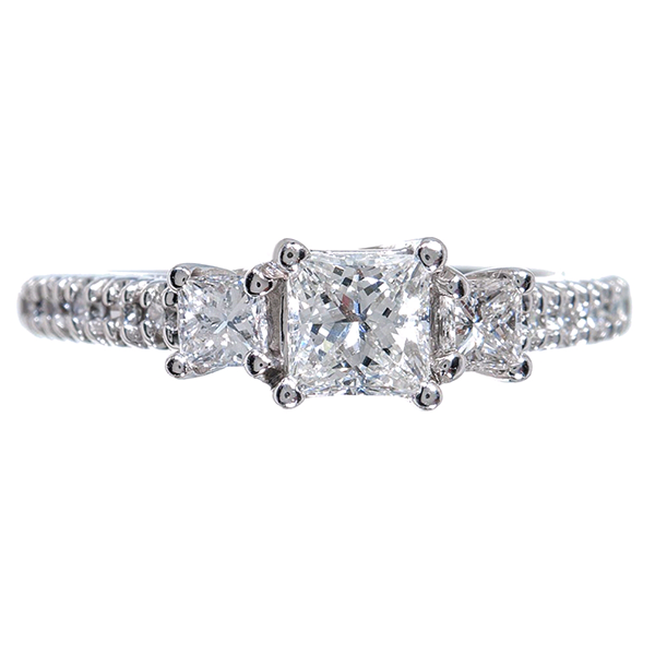 Royal Collection Princess Cut Diamond Engagement Ring – Royal Jewelers